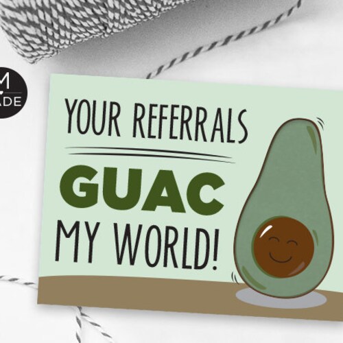 Your Referrals Guac My World Real Estate Pop By Loan | Etsy