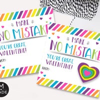 Valentine Chip Bag Tag Printable, Kids Valentines Cards for School ...