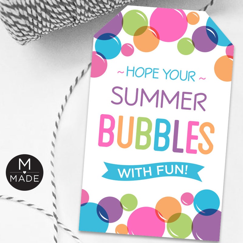 Bubbles Tag - Etsy
