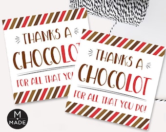 Staff Appreciation Chocolate - Etsy