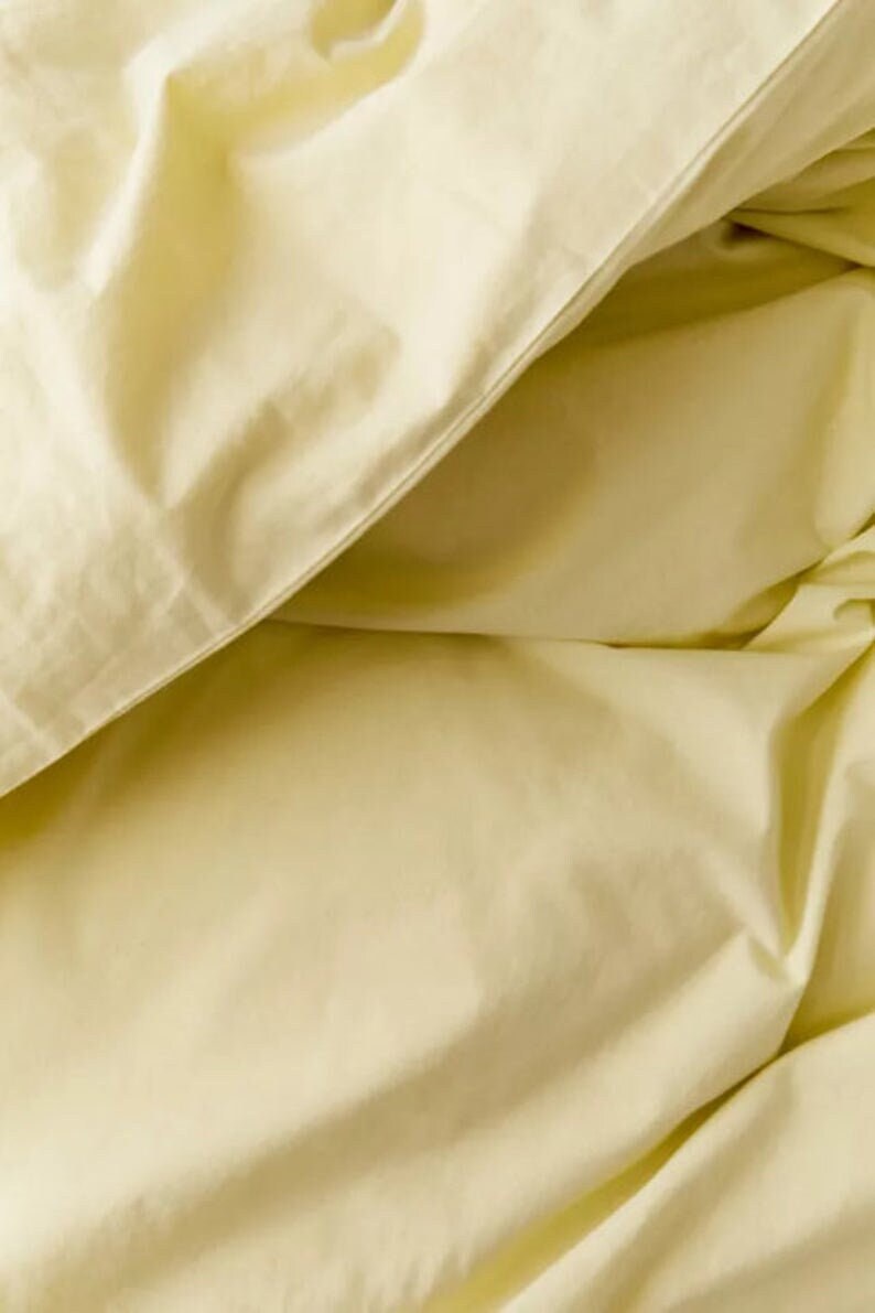 3 Pc Cotton Duvet Cover Pastel Bedding Yellow Bedding Queen - Etsy