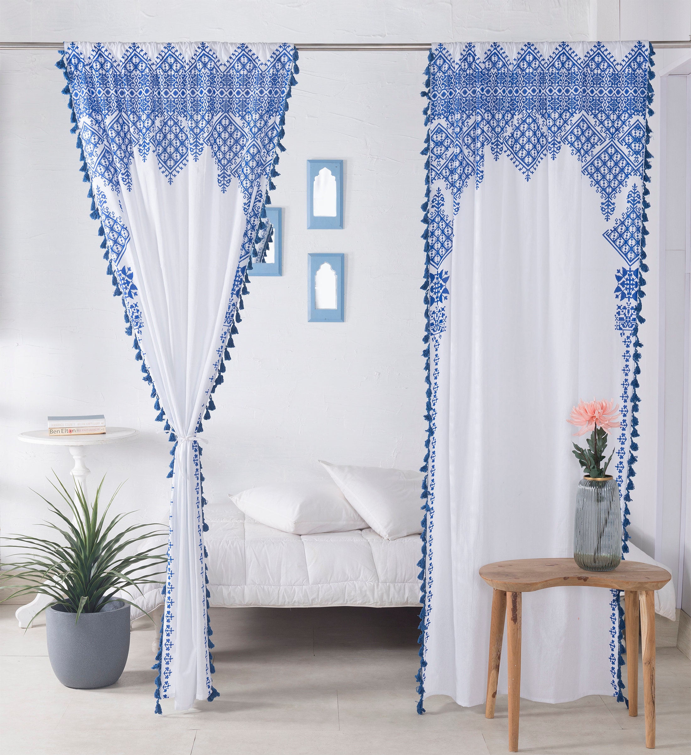 Moroccan Home Decor Stripped Moroccan Curtain
