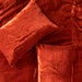 Rust Red Velvet Duvet 3 Piece Set,luxury Crushed Velvet Duvet Cover ...