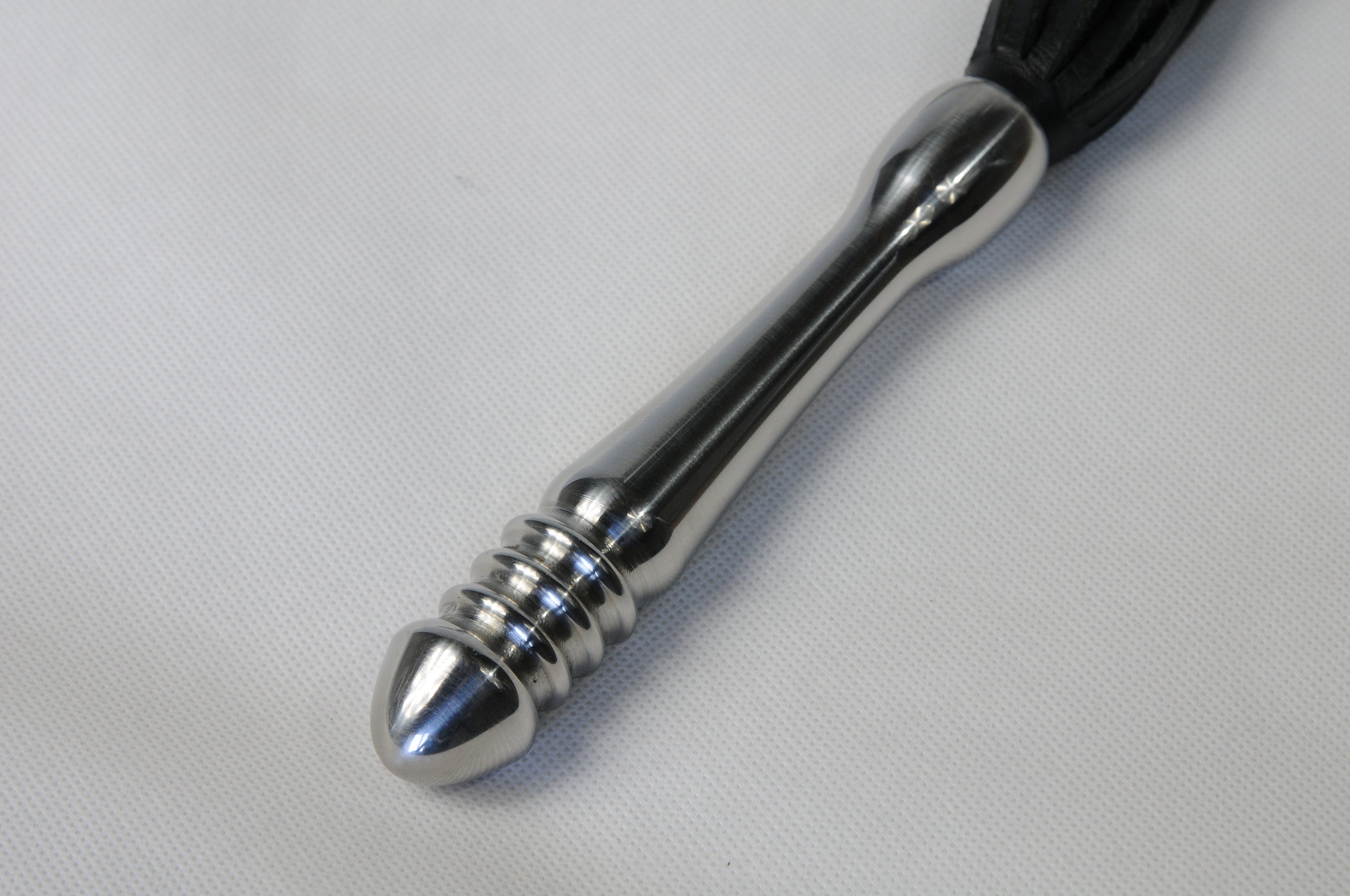 Luxury Stainless Steel and Leather Flogger - Etsy UK
