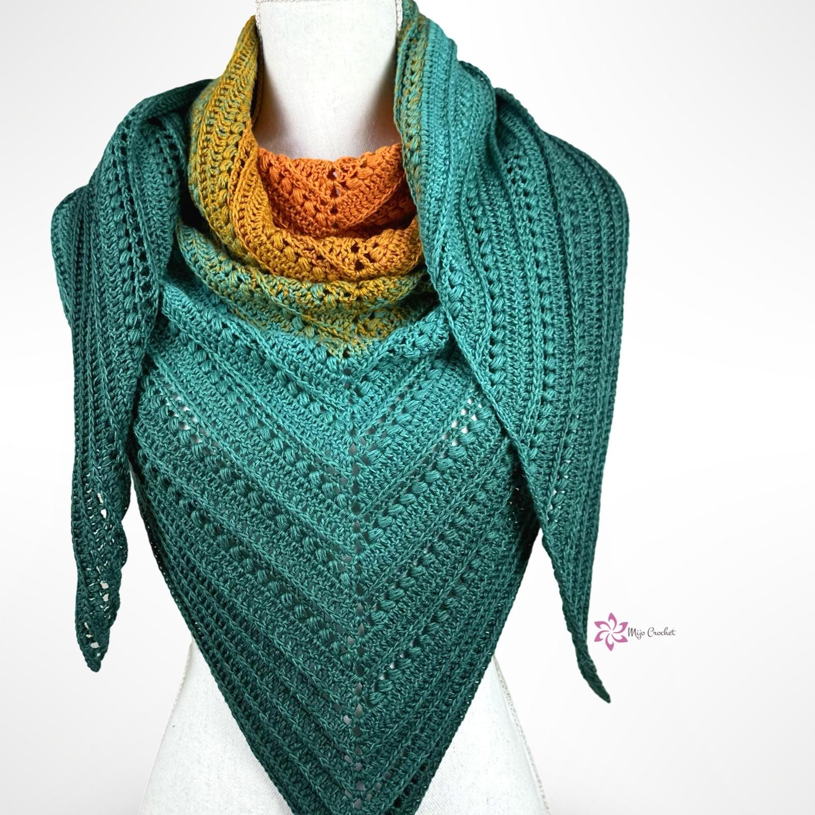 Lost Ways Shawl Crochet Pattern: Textured Triangular Wrap (PDF Pattern ...