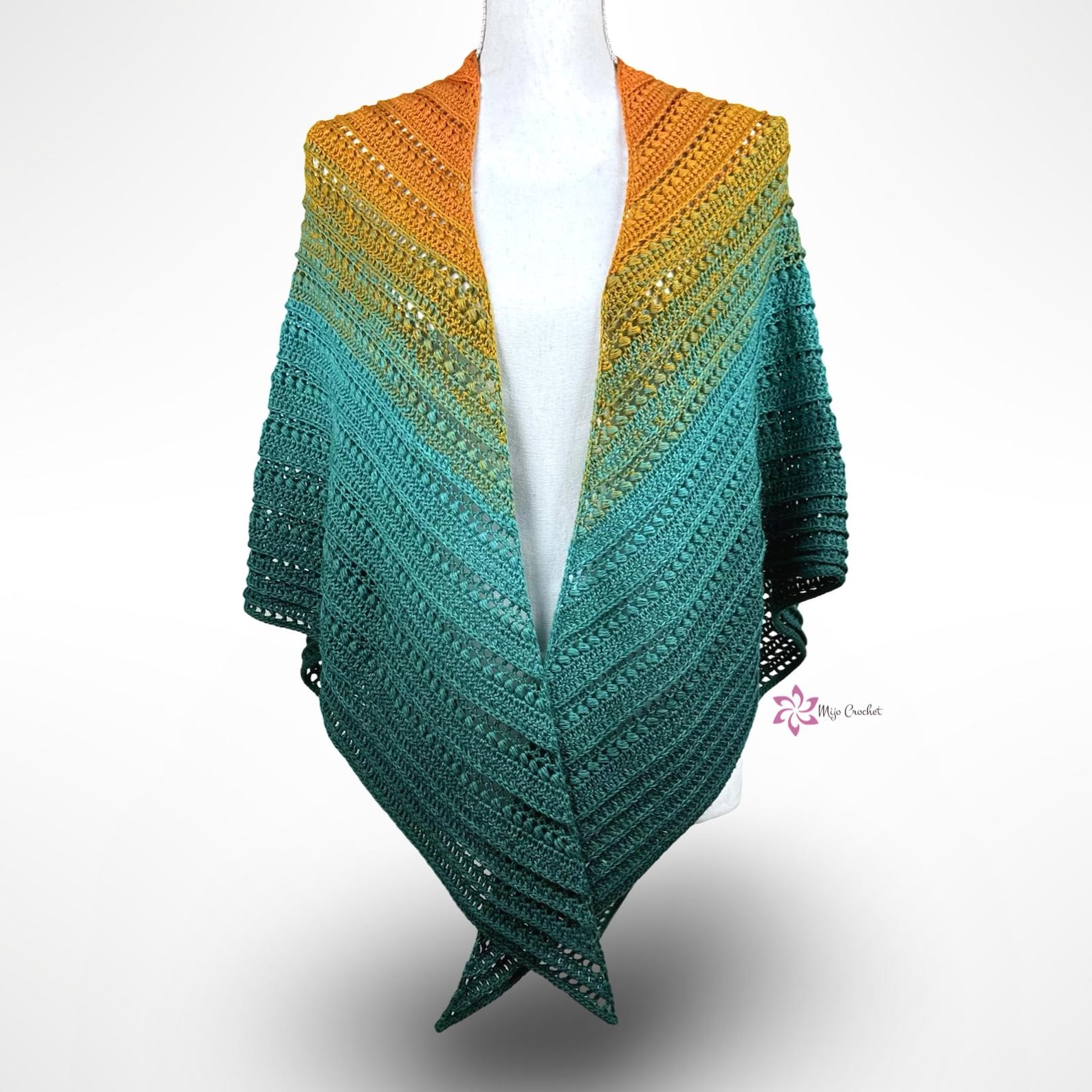 Lost Ways Shawl Crochet Pattern: Textured Triangular Wrap (PDF Pattern ...