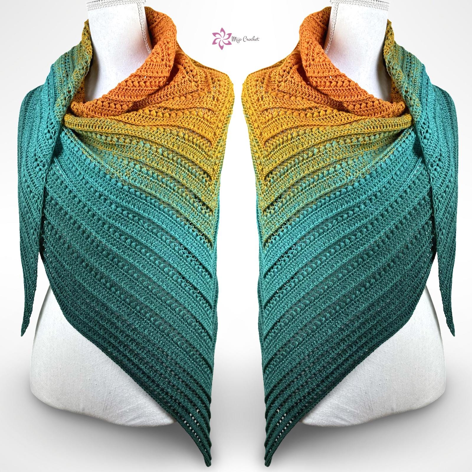 Lost Ways Shawl Crochet Pattern: Textured Triangular Wrap (PDF Pattern ...