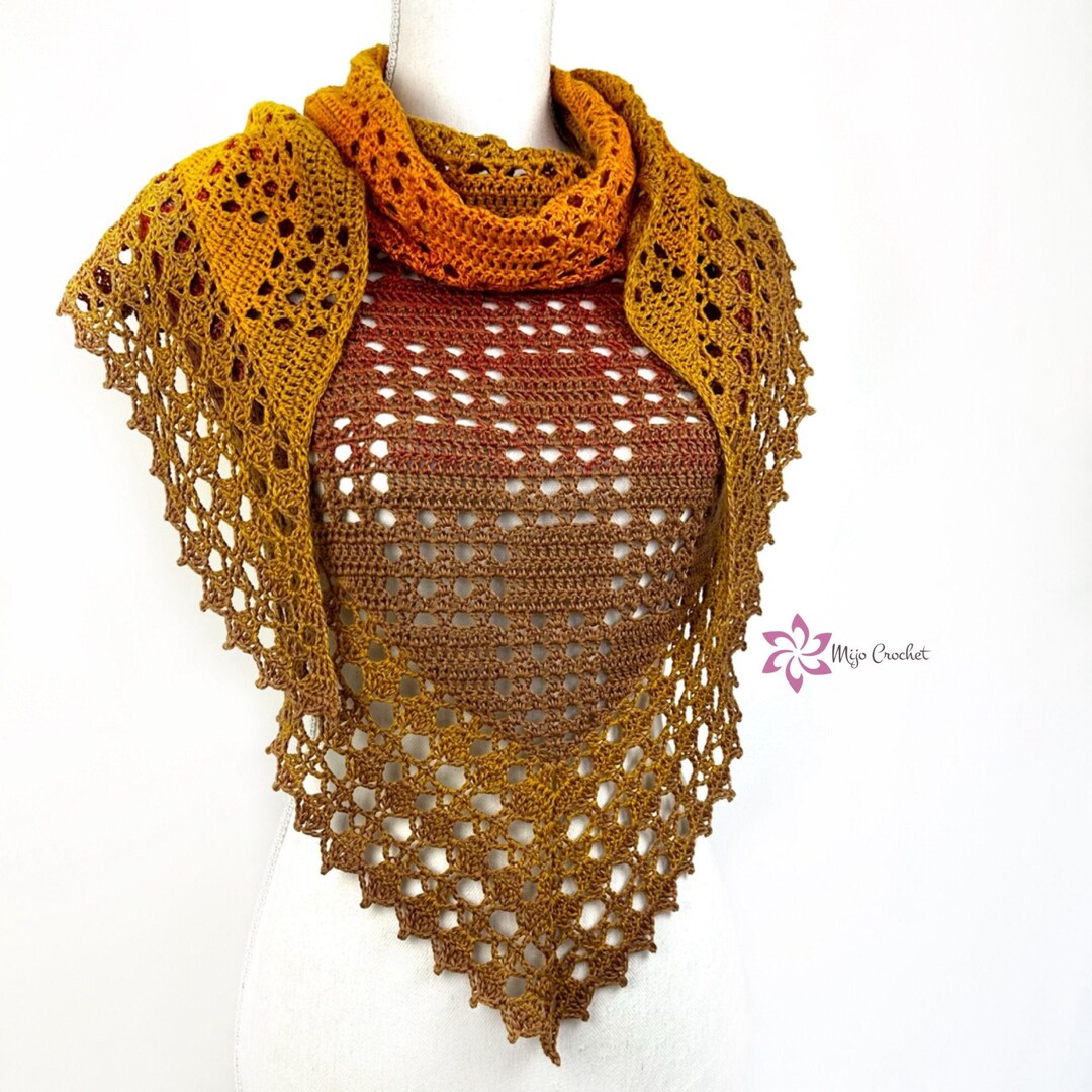 Combogo Shawl Crochet Pattern: Triangular Lace Wrap (PDF Pattern) - Etsy