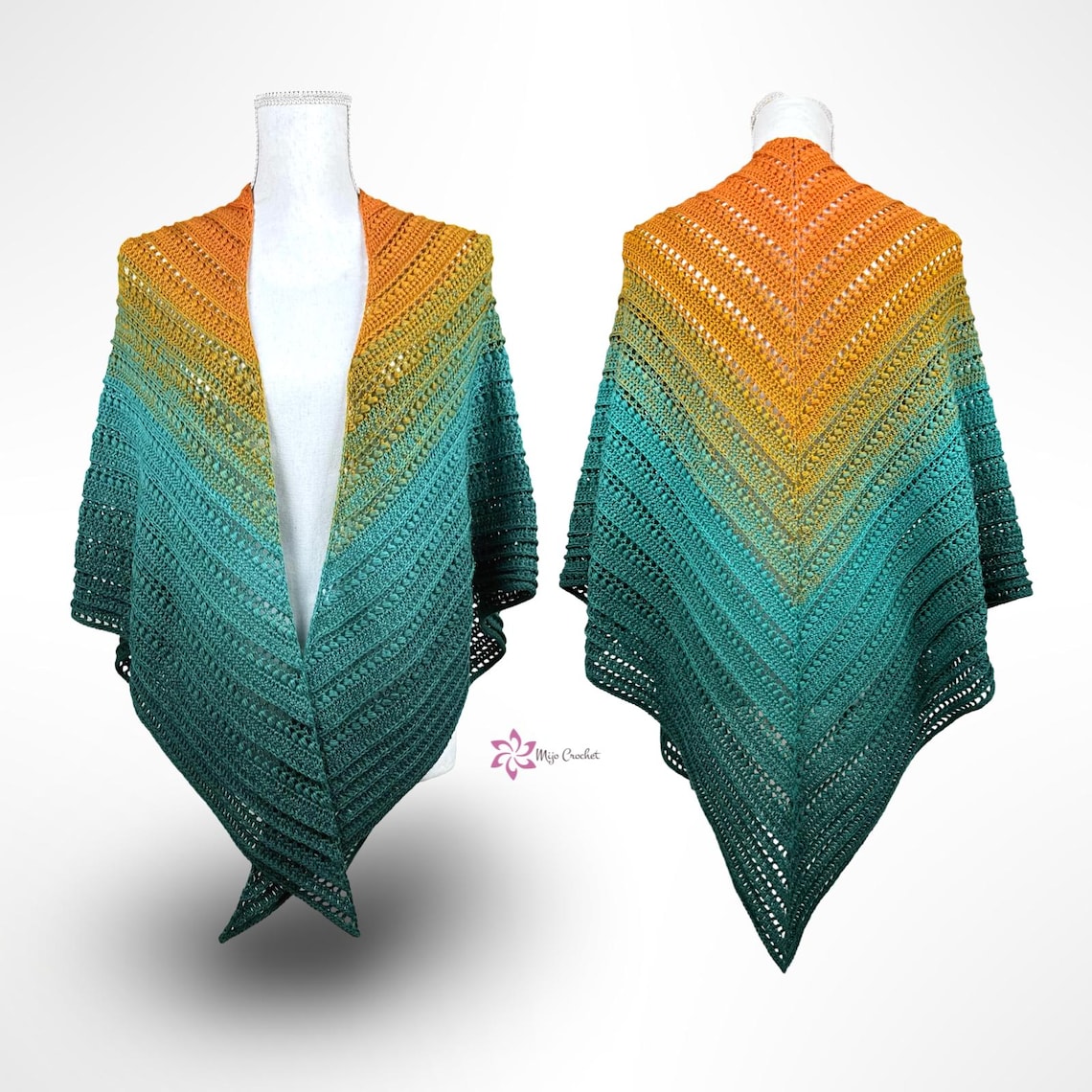 Lost Ways Shawl Crochet Pattern: Textured Triangular Wrap (PDF Pattern ...