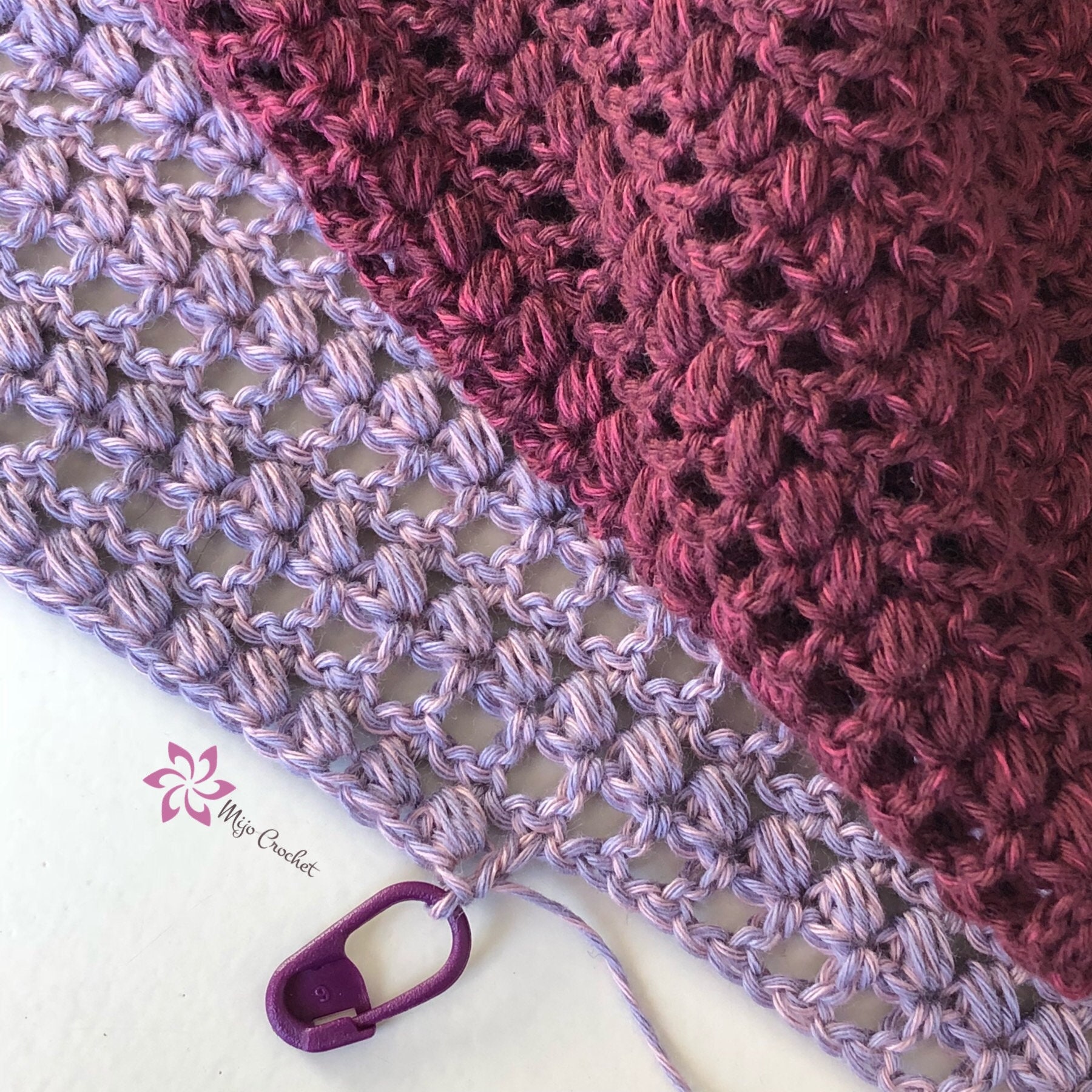 Menandore Crochet Shawl Pattern: Asymmetric Triangle Design (PDF ...