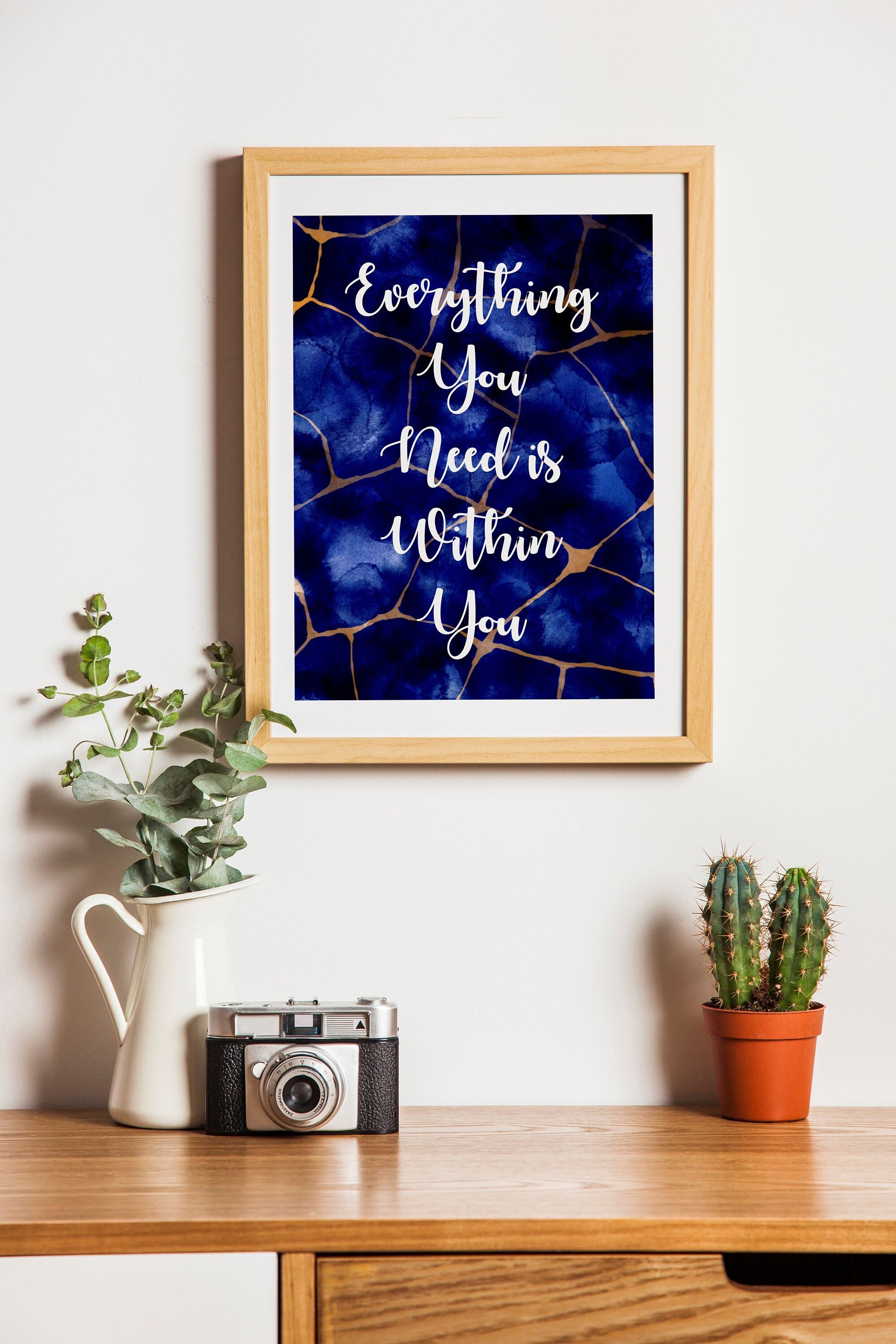 Yoga Quotes, Kintsugi Inspired Japanese Art Decor, Digital Print, Home ...