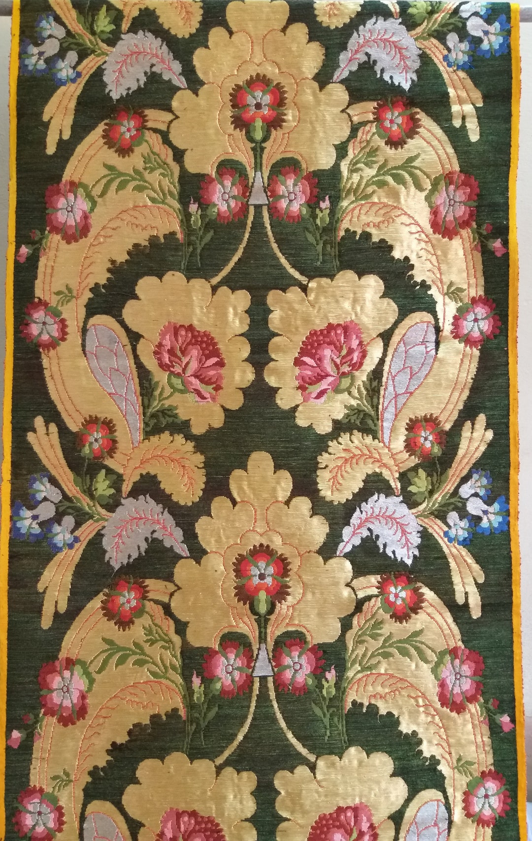 Banarasi Tibetan Brocade Handmade Brocade Brocade Floral Brocade Indian ...