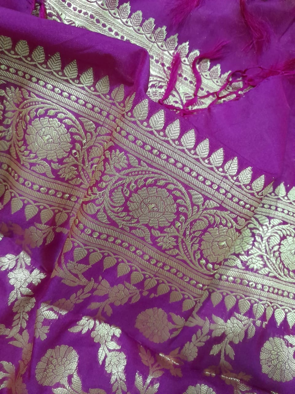 Handloom Dupatta Purple Dupatta Art Silk Dupatta Wedding Dupatta Zari ...