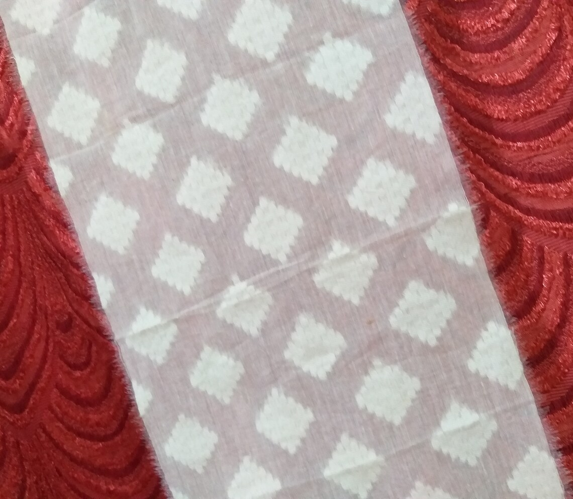 Silk Cotton Cutwork Fabric Handmade Fabric Handloom Fabric - Etsy