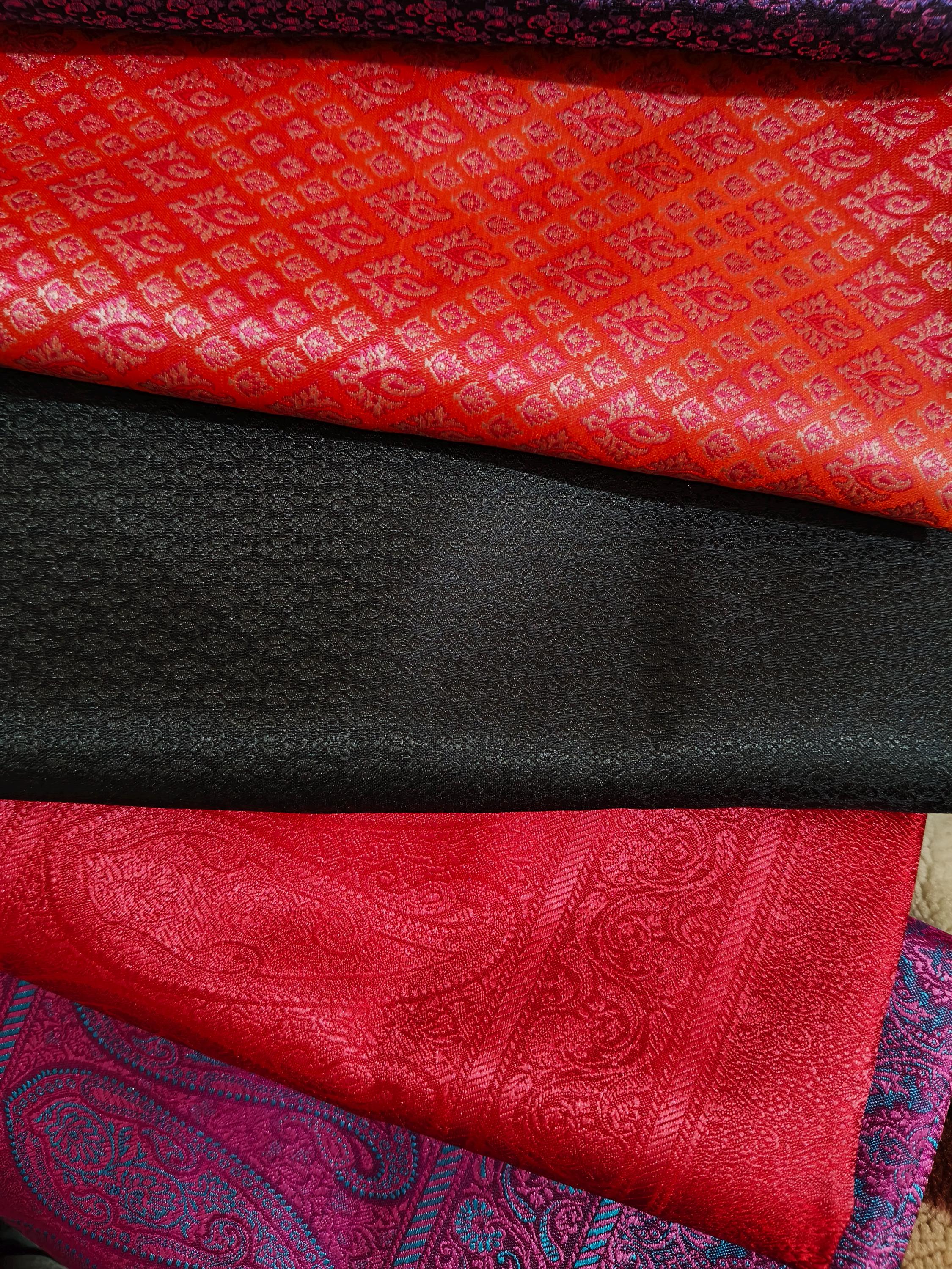 Multi Color Stole Woven Stole Designer Stole Fancy Stole Art Silk Stole ...