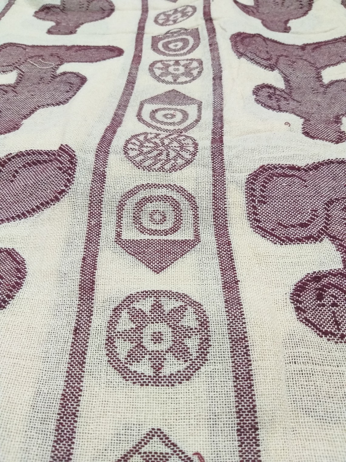 Jacquard Cotton Cutwork Fabric Handmade Cotton Fabric Handloom Cotton ...