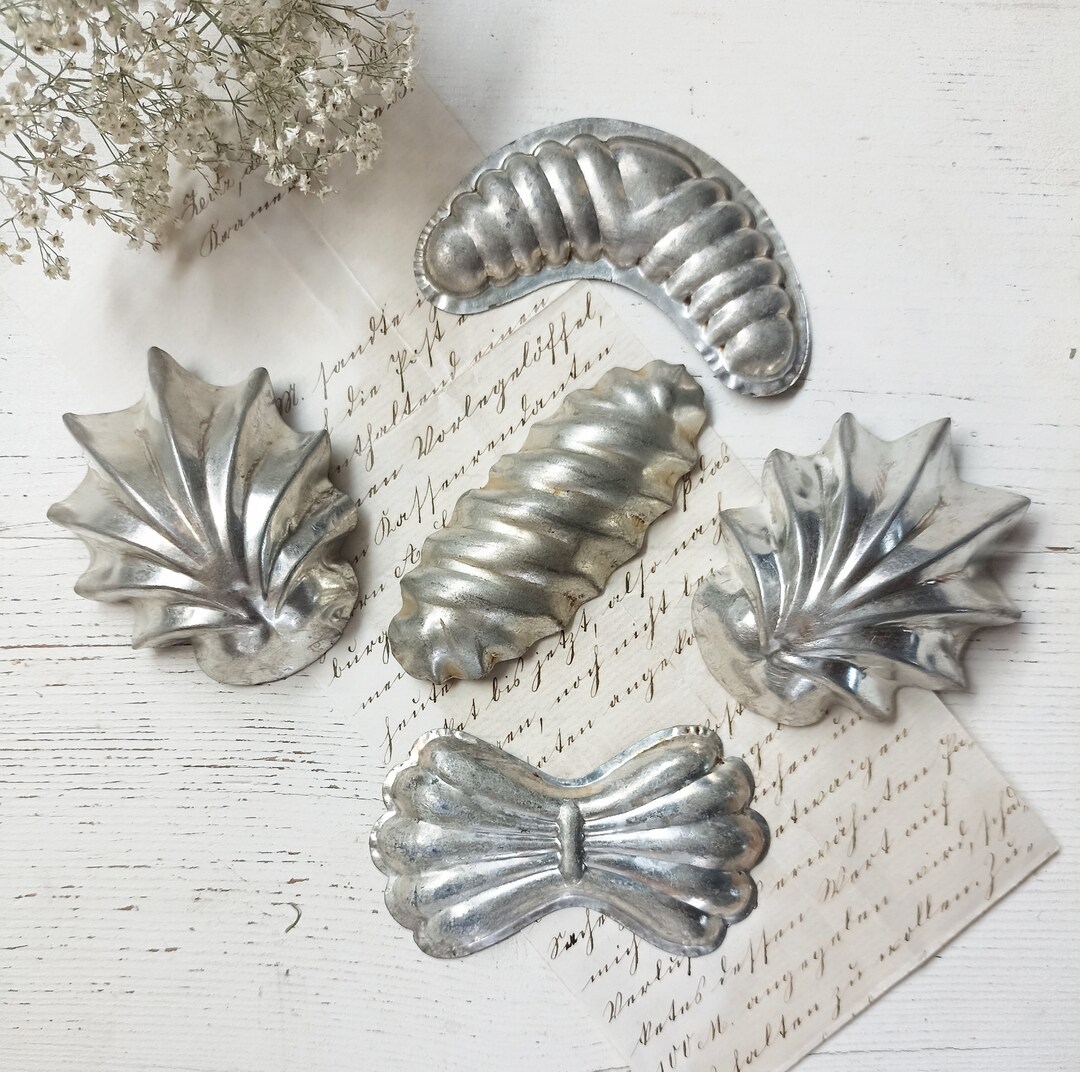 5 Old Chocolate Molds, Metal Candy Molds, Old Molds - Etsy