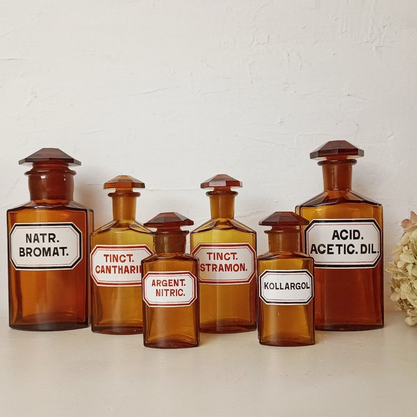 Vintage Glass Vials - Etsy