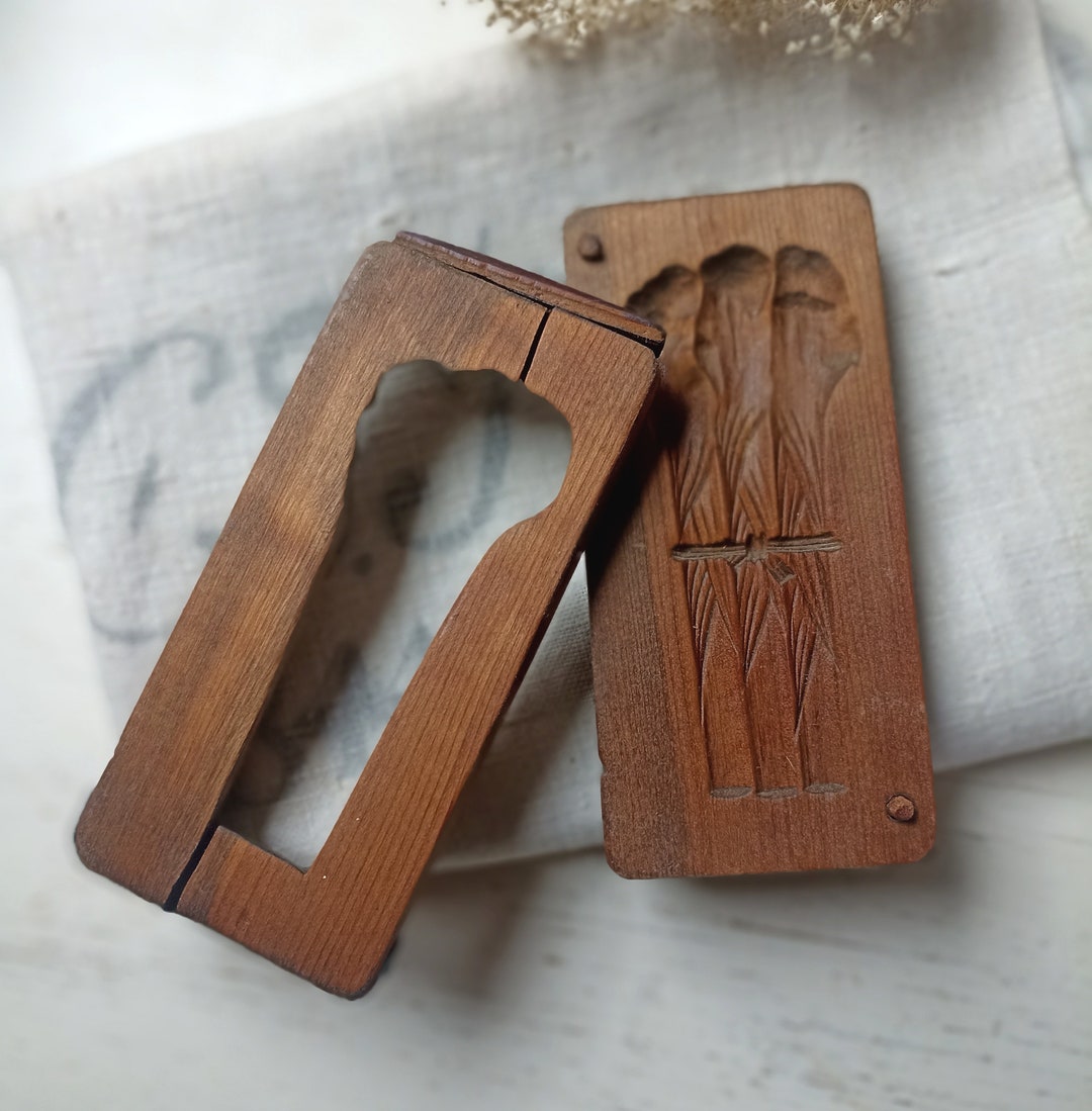 Antique 2-piece Butter Model Butter Mold Wooden Model Wooden Mold ...