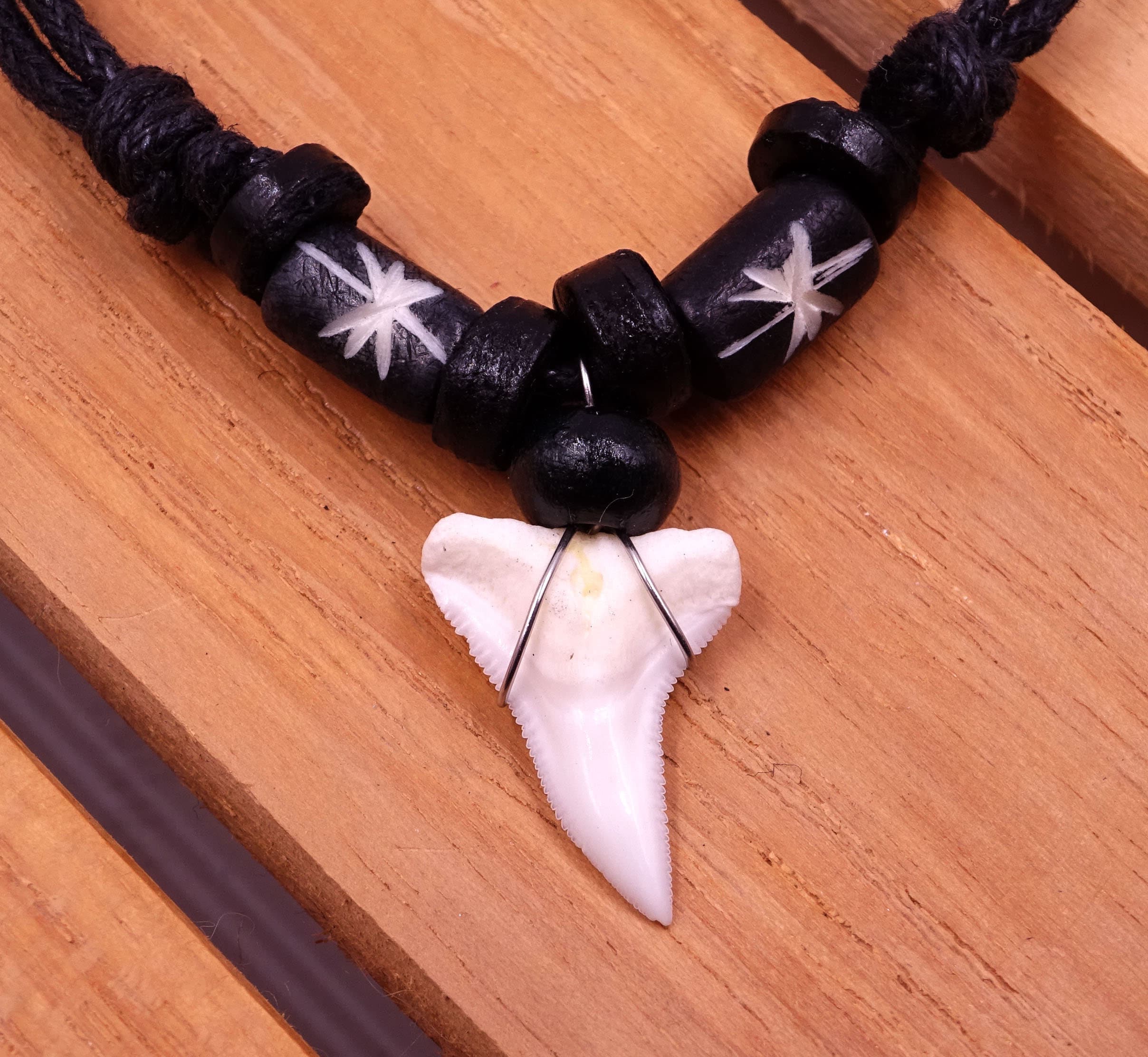 Collier Dent de Requin Véritable Bijoux Ethnique Pendentif - Etsy France
