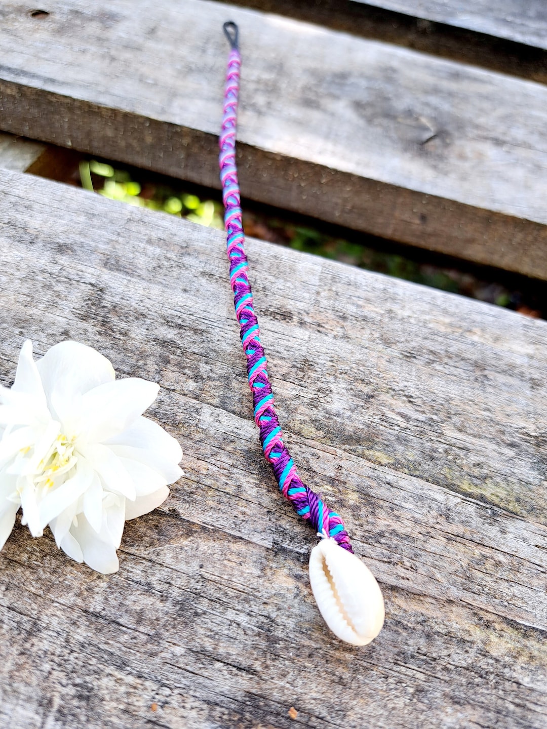 Removable Braided Atebas for Purple Hair With Cowry - Etsy