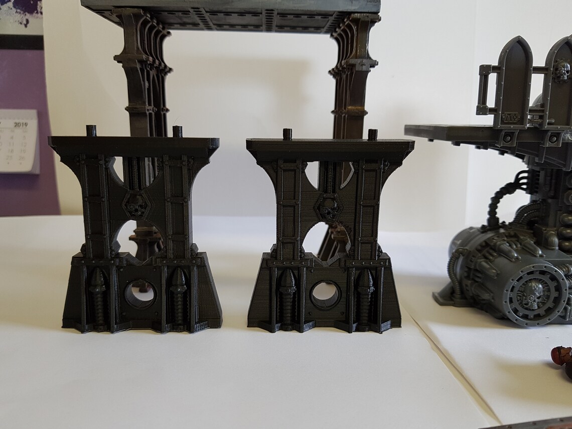 Wargames Terrain 72mm High Industrial Platform Legs Type 2 - Etsy