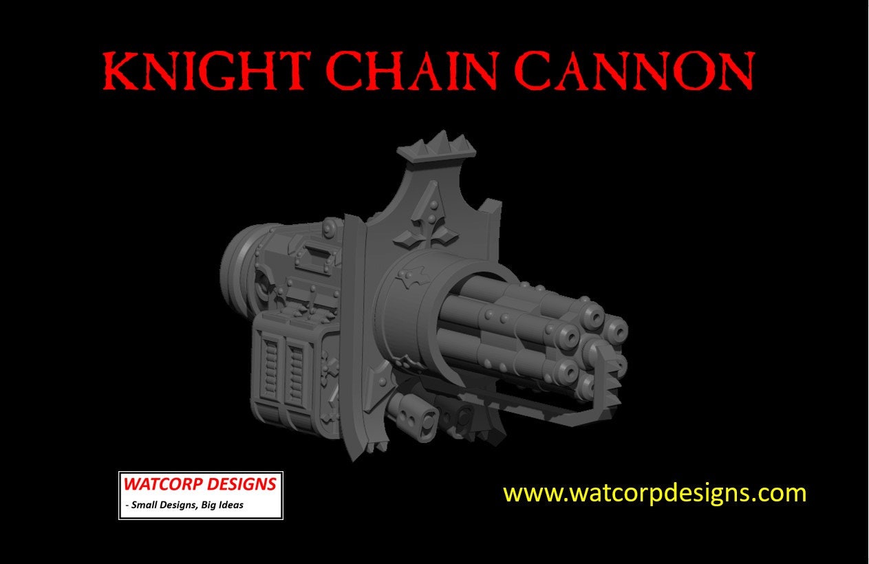 Knight Chain Cannon Digital STL - Etsy