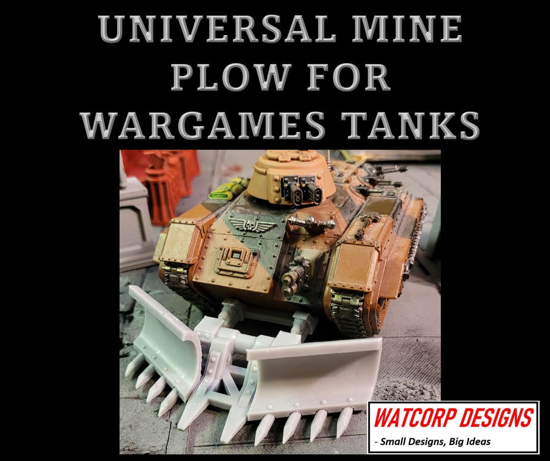 Universal Mine Plow for Wargames Tanks - Etsy