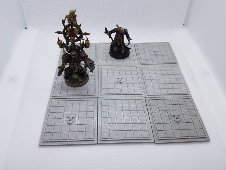 Wargames Terrain 4x Skull Design Floor Tiles - Etsy