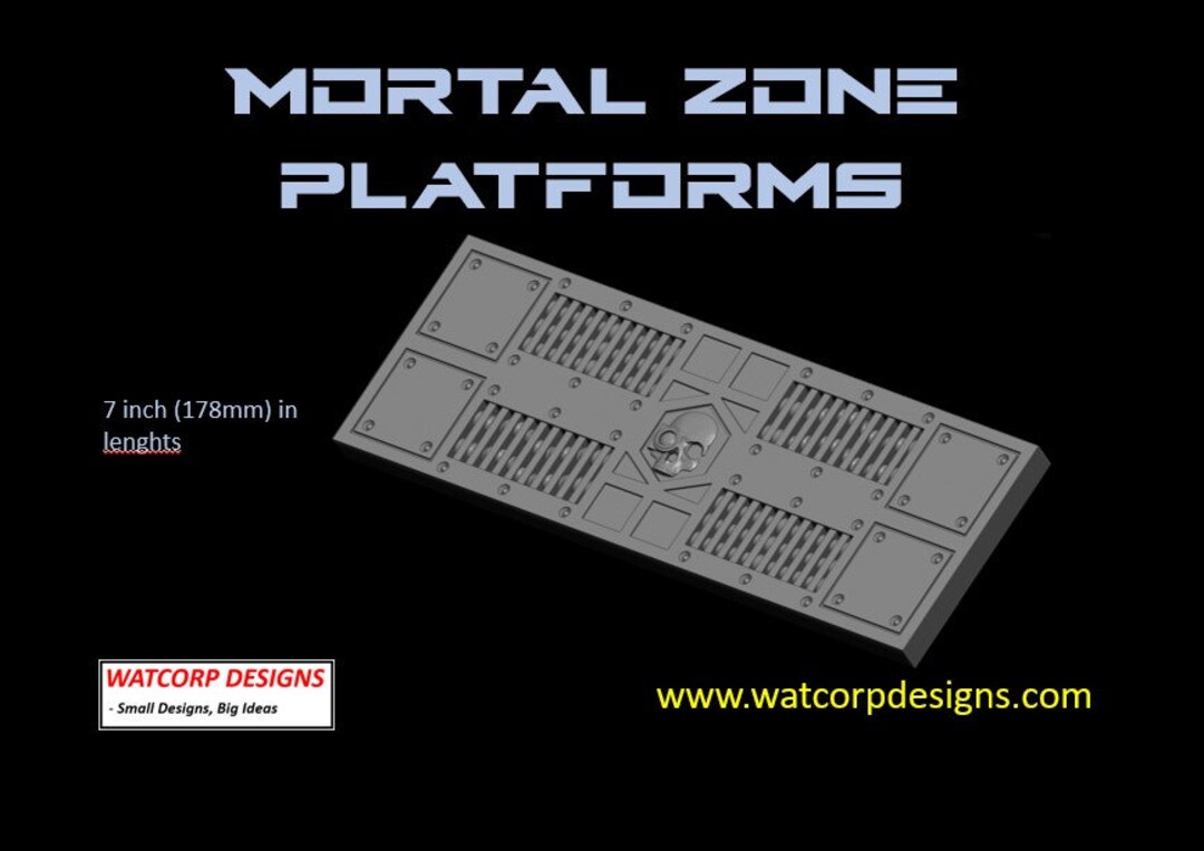 7inch (178mm) Mortal Zone Platform - Etsy
