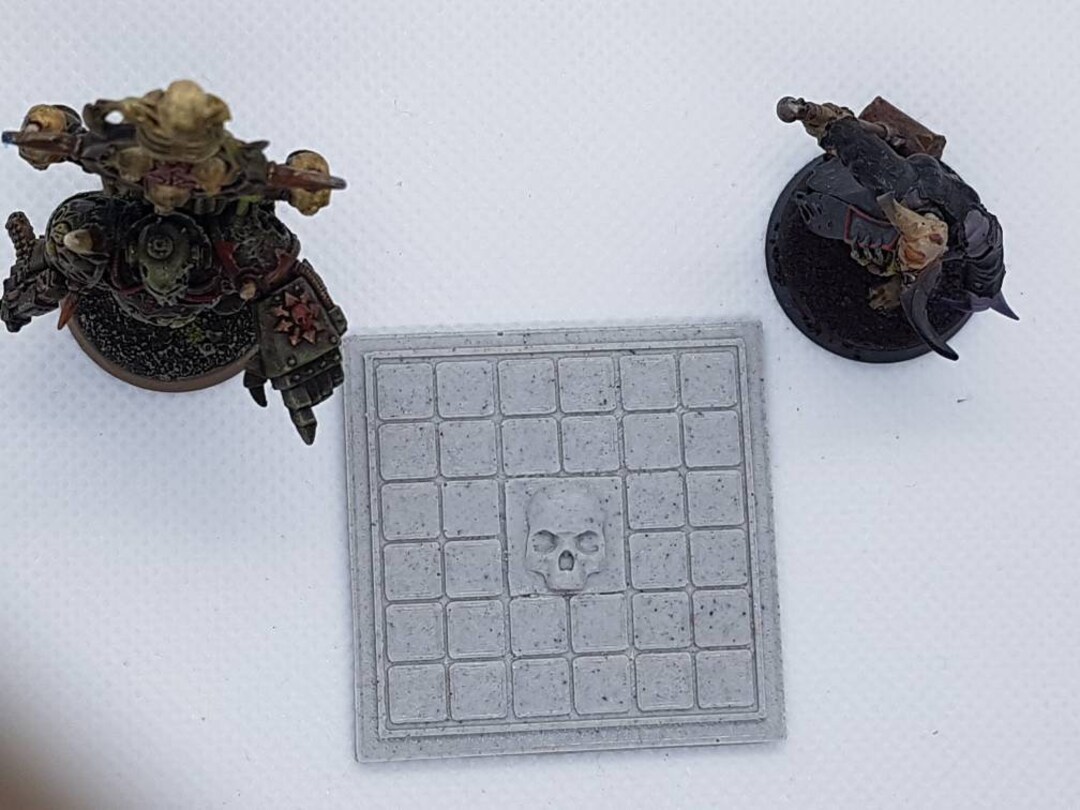 Wargames Terrain 4x Skull Design Floor Tiles - Etsy
