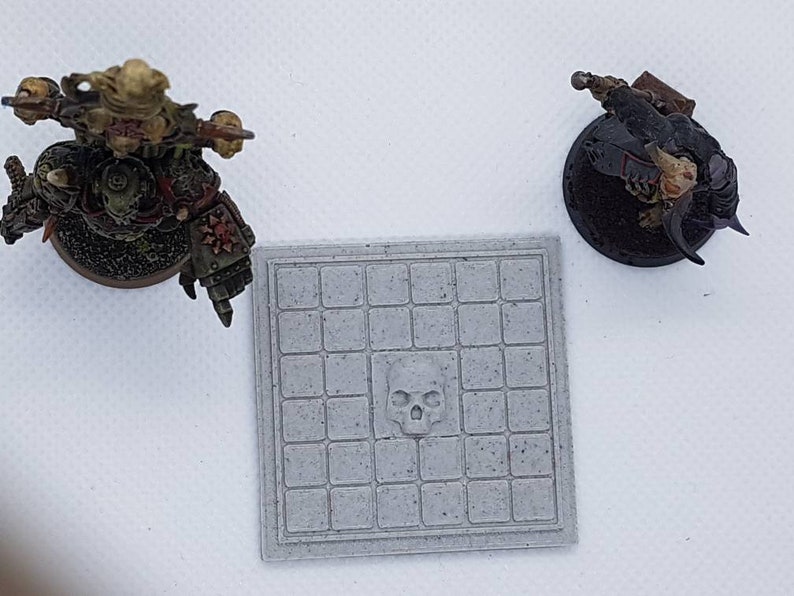 Wargames Terrain 4x Skull Design Floor Tiles - Etsy