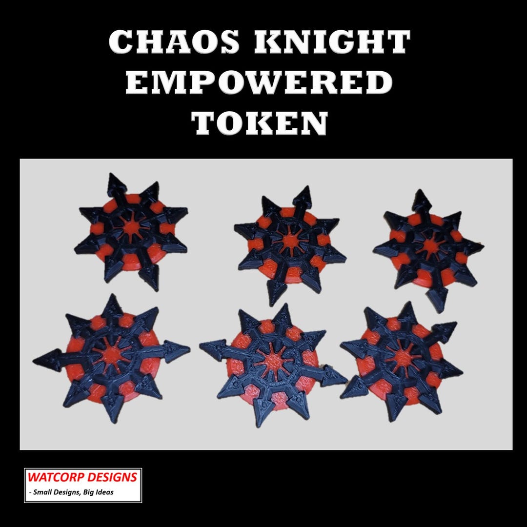 Pre-coloured "empowered" Chaos Tokens - Etsy