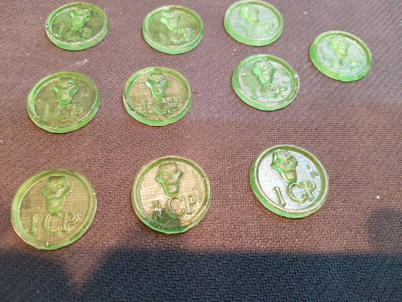 Warhammer 40k command point tokens Necron Design | Etsy