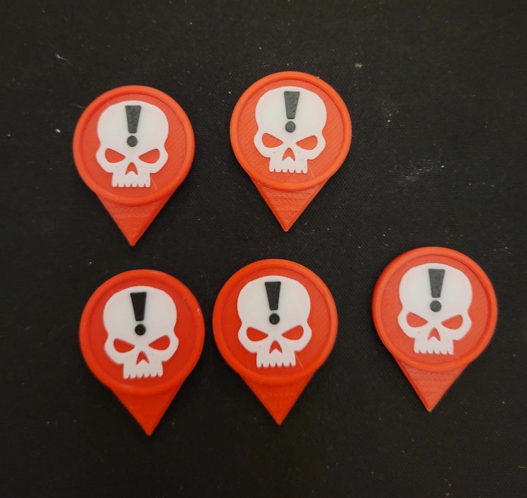 24mm Pre-coloured Battleshock Markers - Etsy