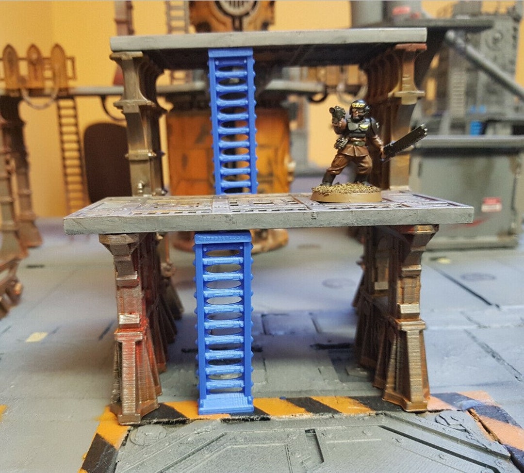 Warhammer 40k Terrain 67mm Tech Ladders for Use With 67mm Platforms ...