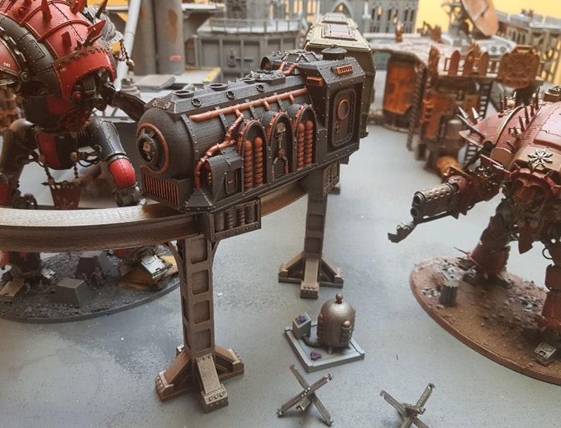 STL Gothic Train Engine for 28mm Wargame Monorail - Etsy UK