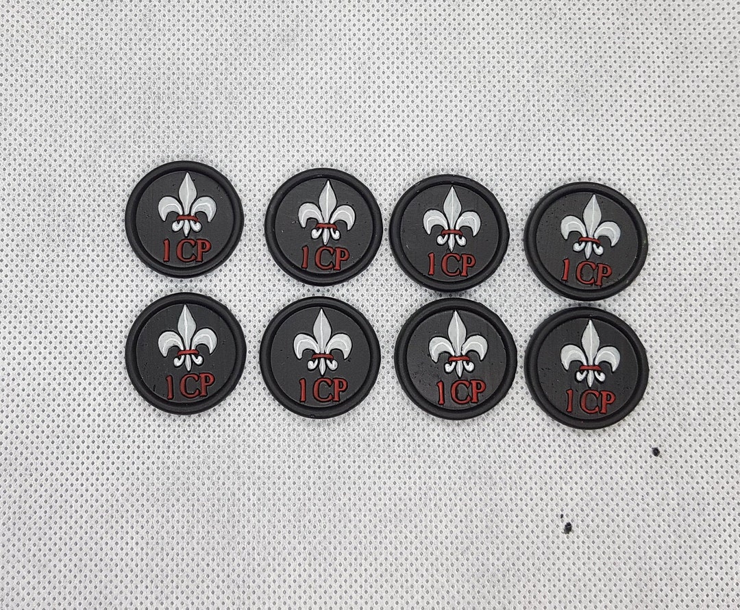 Fleu De Lys Command Point Tokens - Etsy