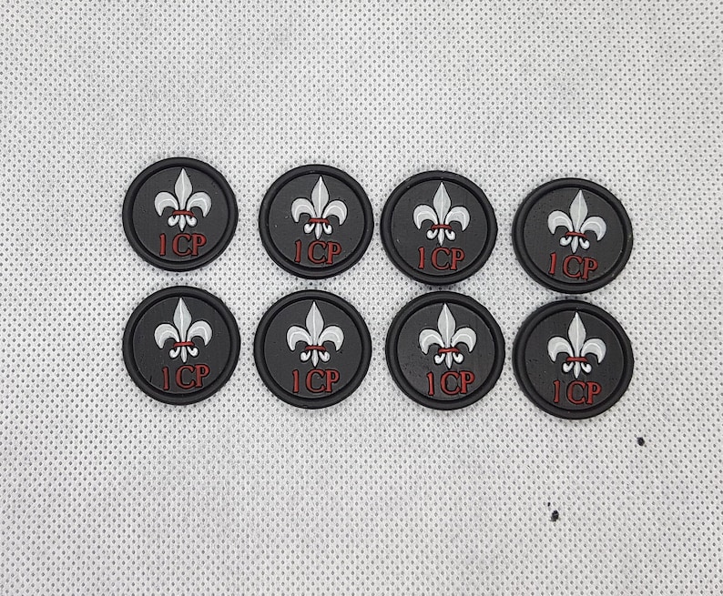 Fleu De Lys Command Point Tokens - Etsy UK
