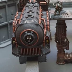 STL - Gothic Train Engine for 28mm Wargame Monorail - Etsy UK