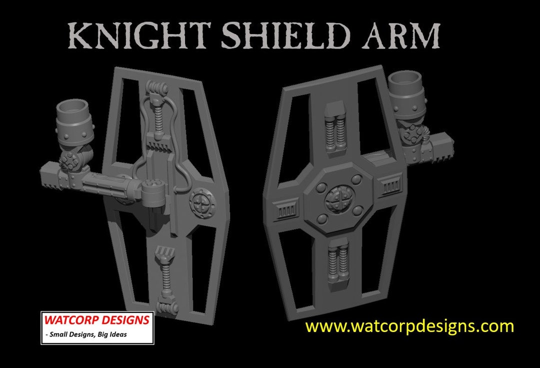 Knight Shield: 3D Printed Scale Model Kit - Etsy