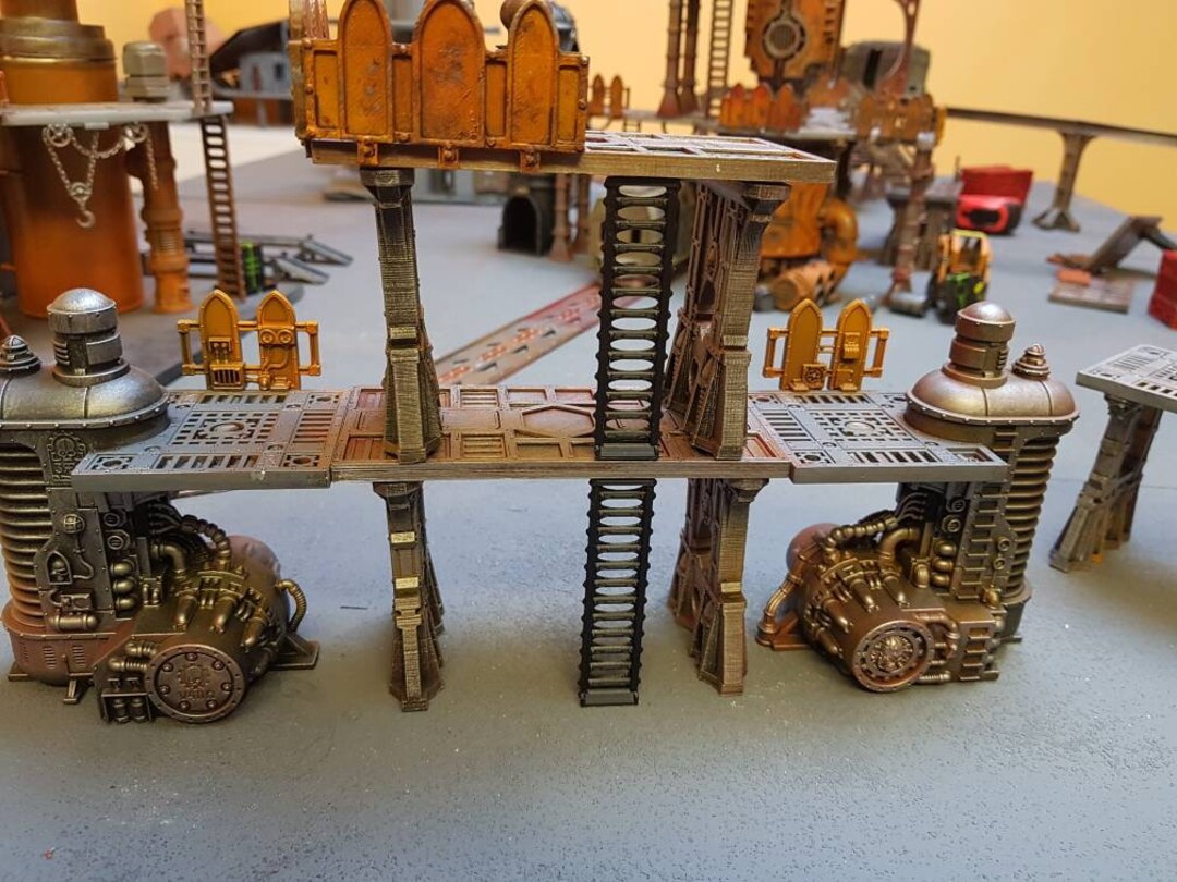 Warhammer 40k Terrain - 72mm Tech Ladders - for Use With 72mm Platforms ...