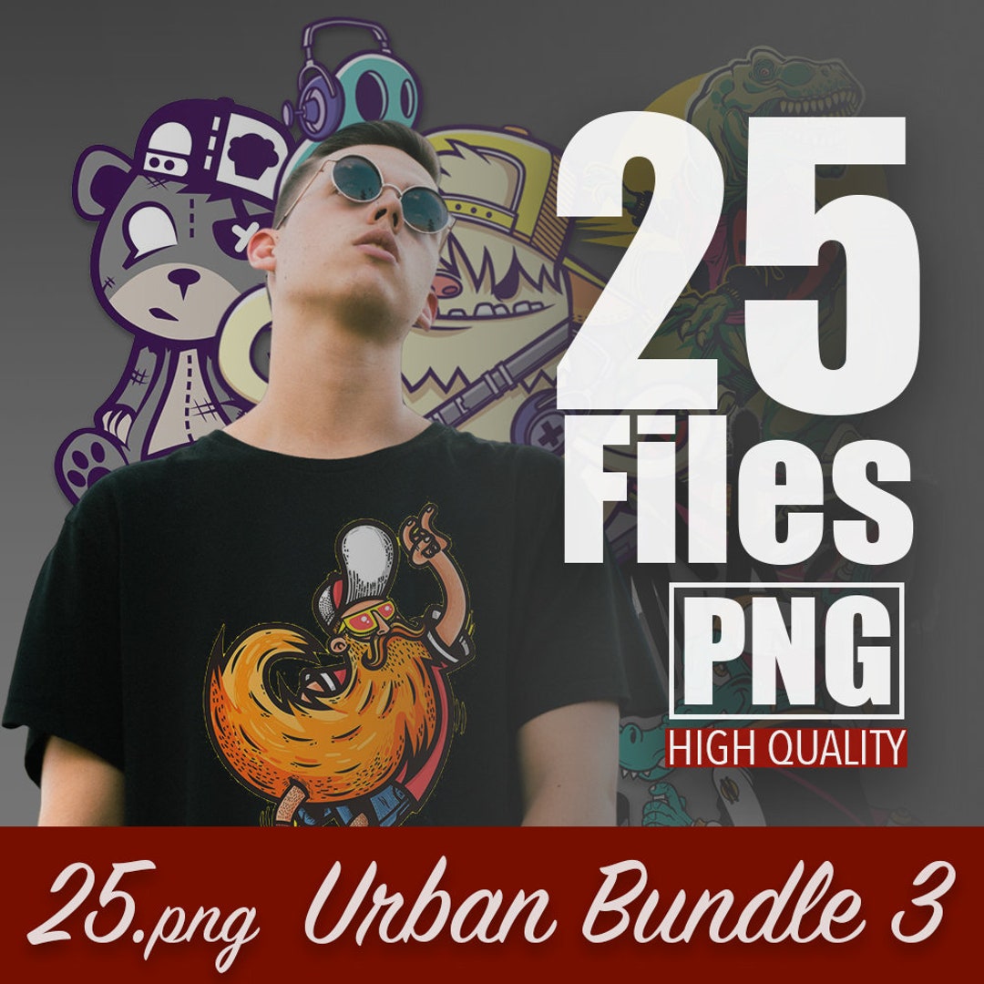 25 Streetwear Bundle 3 | Bikers Design | Urban Shirt Designs | Digital ...