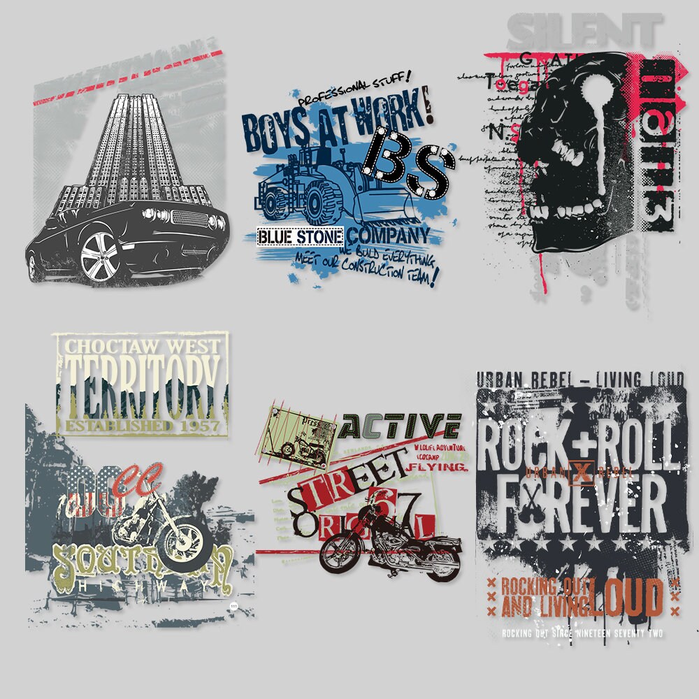 25 Streetwear Bundle 7 | Urban Shirt Designs | Digital | Urban ...