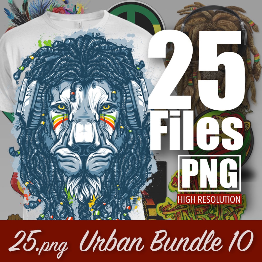 25 Streetwear Bundle 10 | Urban Shirt Designs | Digital | Urban ...