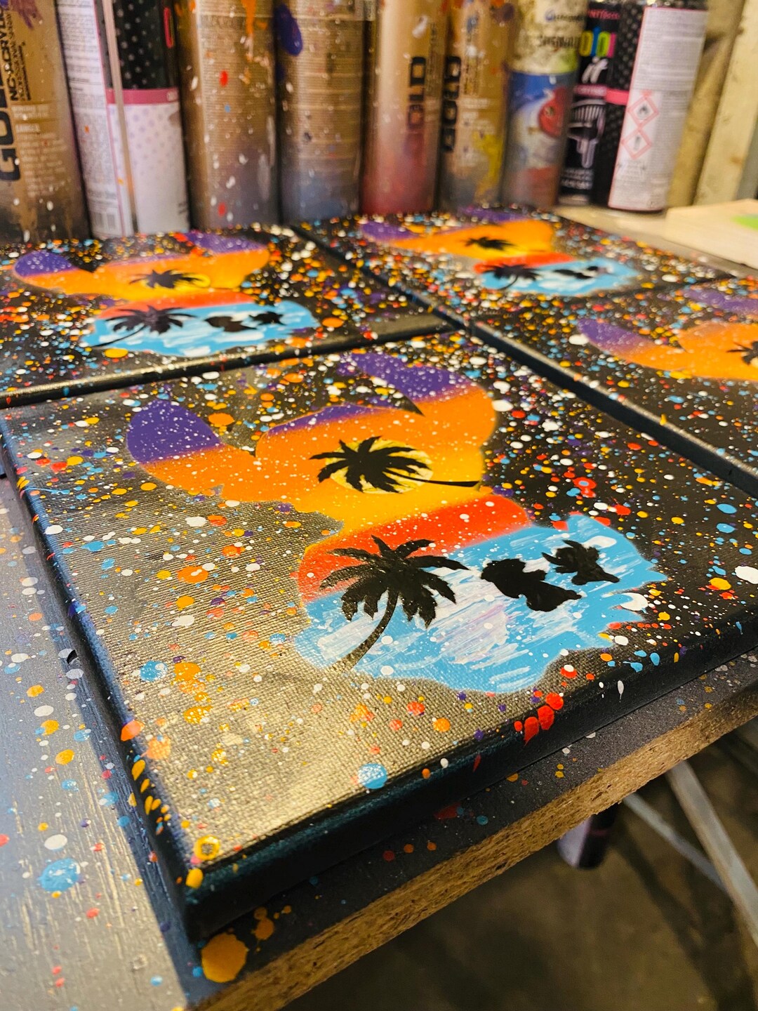 Lilo & Stitch Spray Paint Art Canvas - Etsy