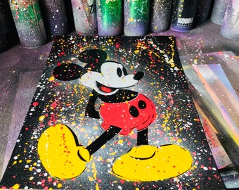 Mickey Mouse Spray Paint - Etsy