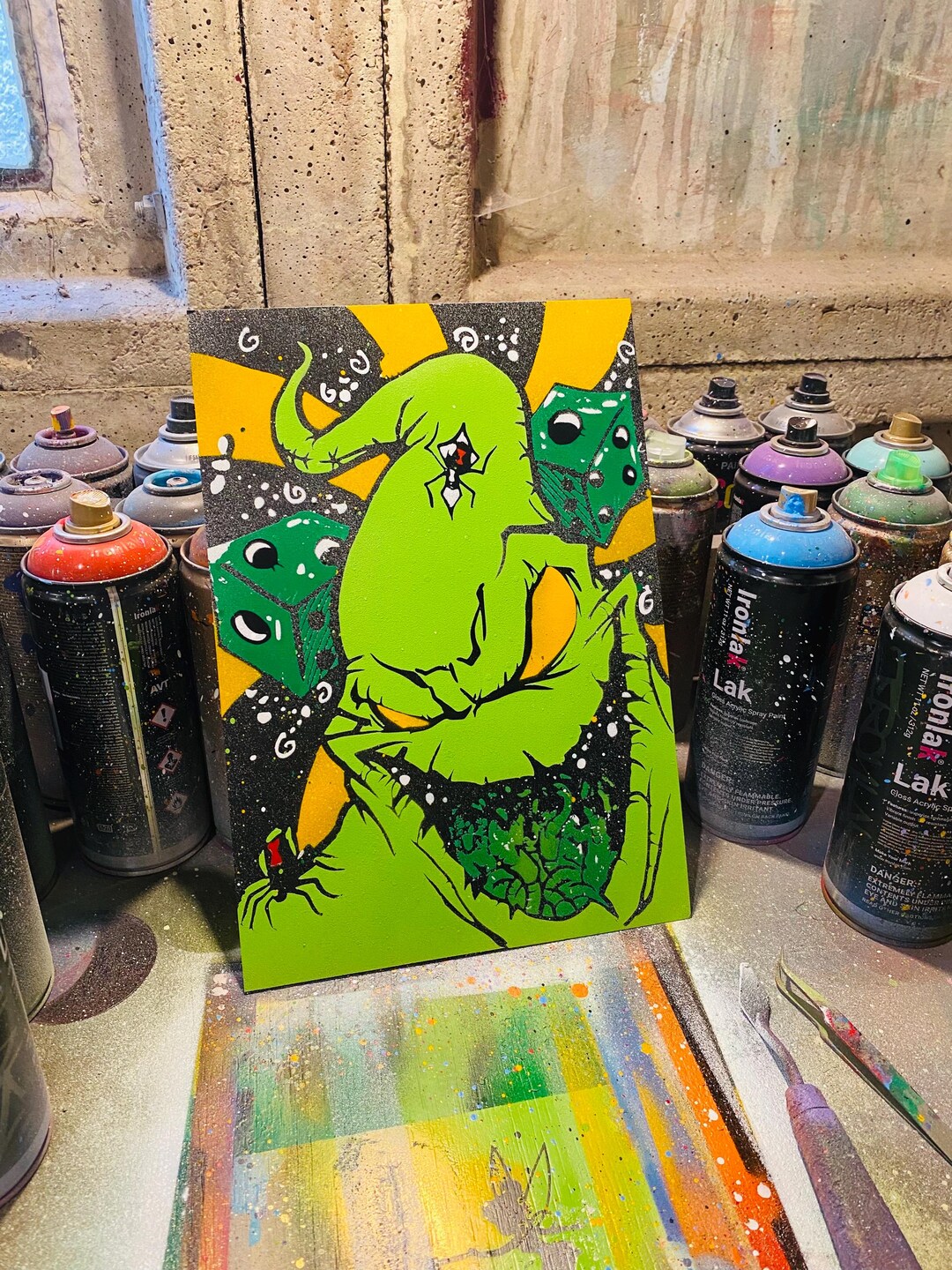 Oogie Boogie Spray Paint Art - Etsy