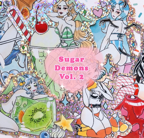 Sugar Demons Vol. 2 Vinyl Holographic Sparkle Stickers - Etsy