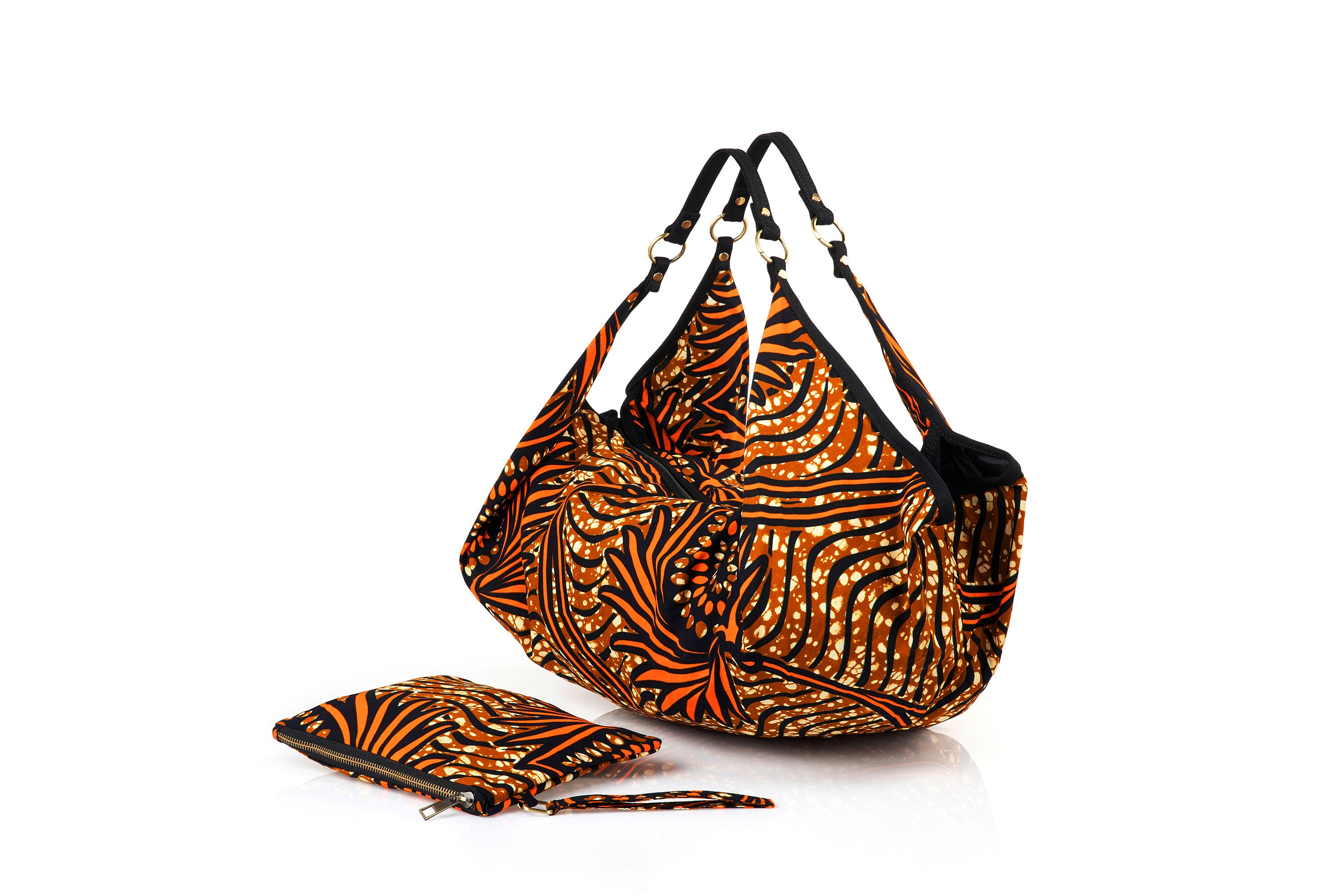 Ankara African Print Hobo Bag With Wristlet Pouch - Etsy